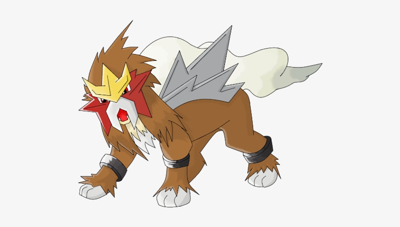 Entei - Roar - 530x398 PNG Download - PNGkit