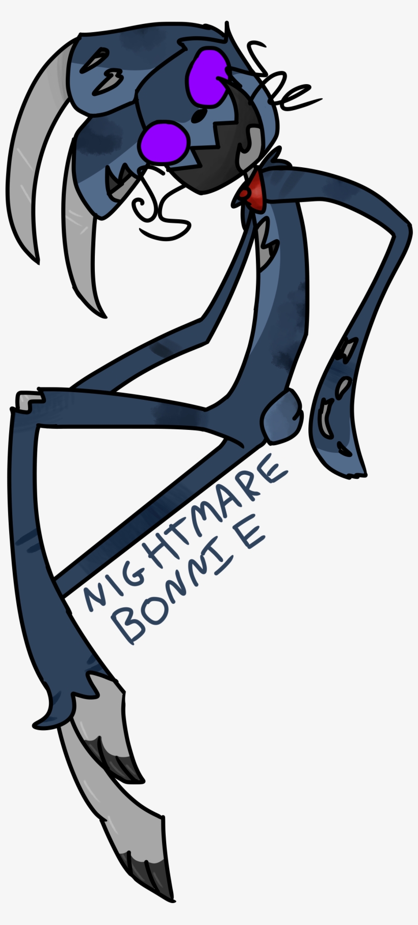 Artworknoodle Nightmare Bonnie - Cartoon - 1753x3425 PNG Download - PNGkit
