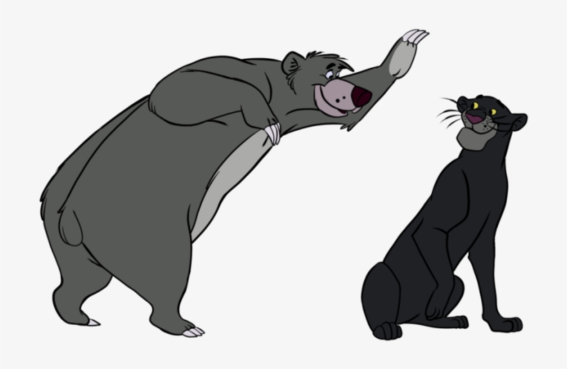 Jungle Book Png Photo - Baloo Bagheera - 1024x586 PNG Download - PNGkit