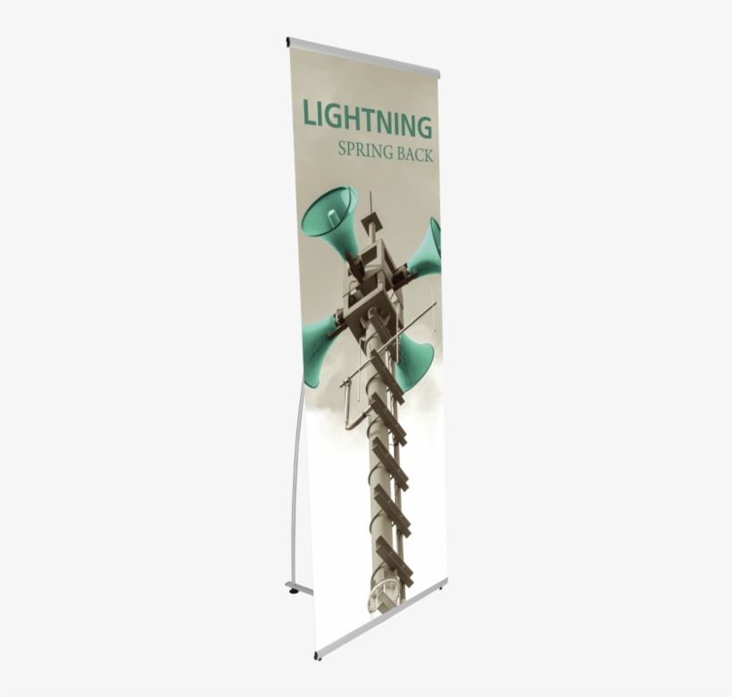 Lightning Spring Back Banner Stand - Custom Phoenix Mini Full Height ...