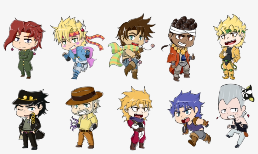 Jojo Bizarre - Jojo's Bizarre Adventure Chibi - 1024x571 PNG Download ...