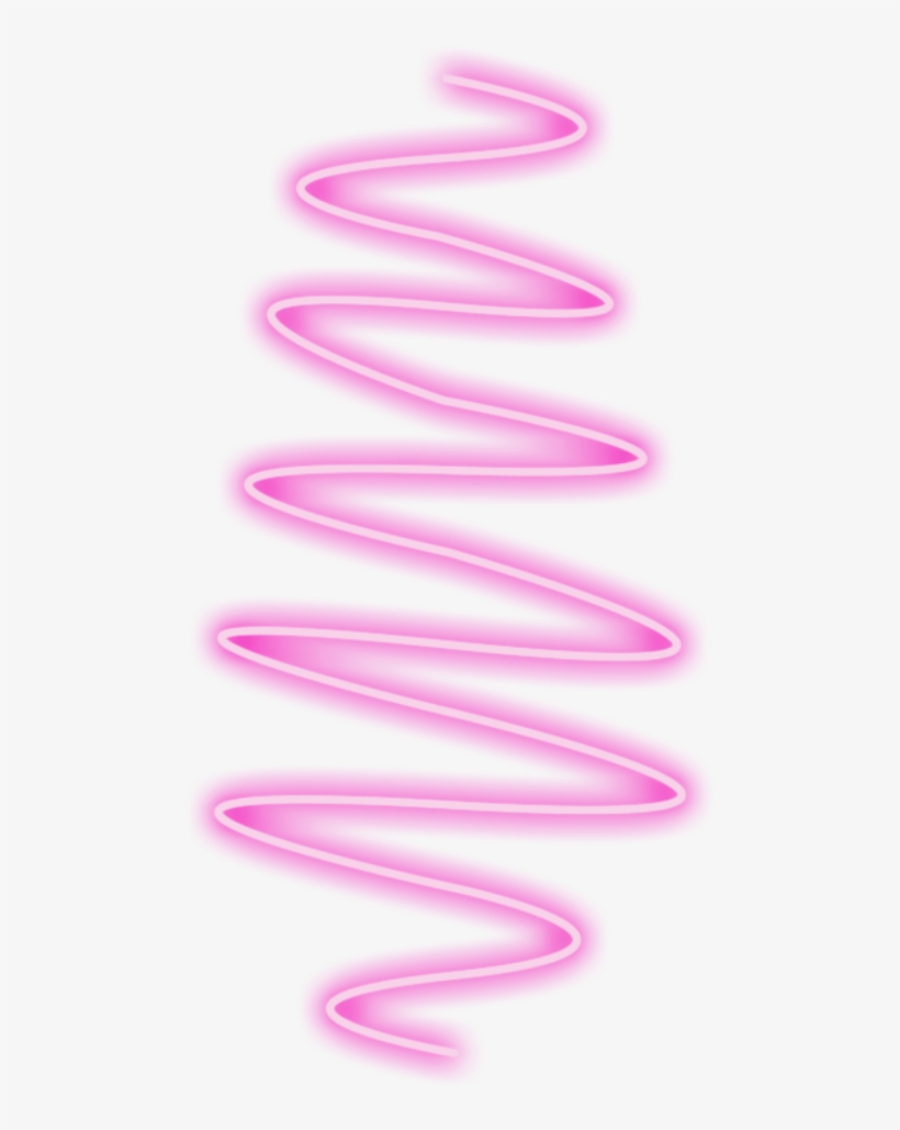Download Transparent Ftestickers Swirl Neon Pink Red - Glowing Swirls ...