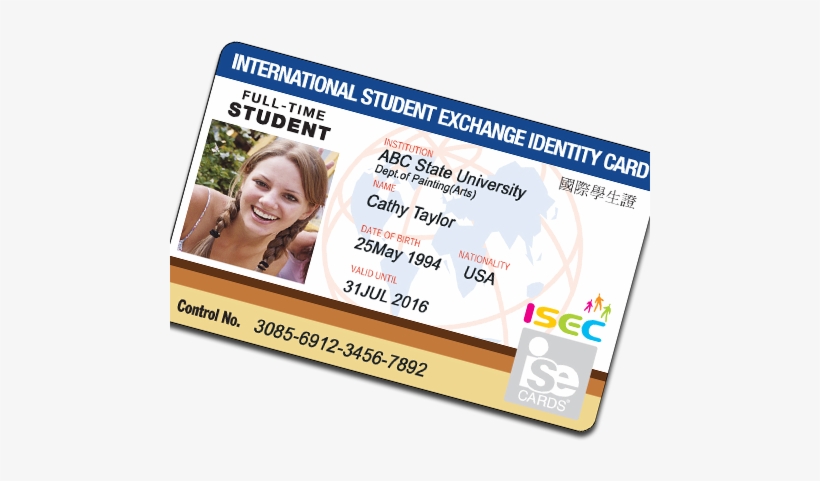 Download Transparent International Student Identity Card - PNGkit