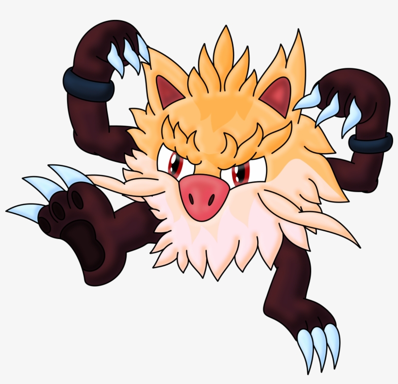 Agnios Primeape - Cartoon - 1600x1500 PNG Download - PNGkit