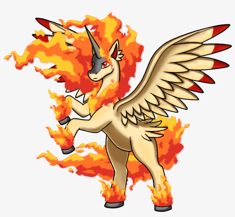 Mega Look-back Artwork - Rapidash - 1090x807 PNG Download - PNGkit