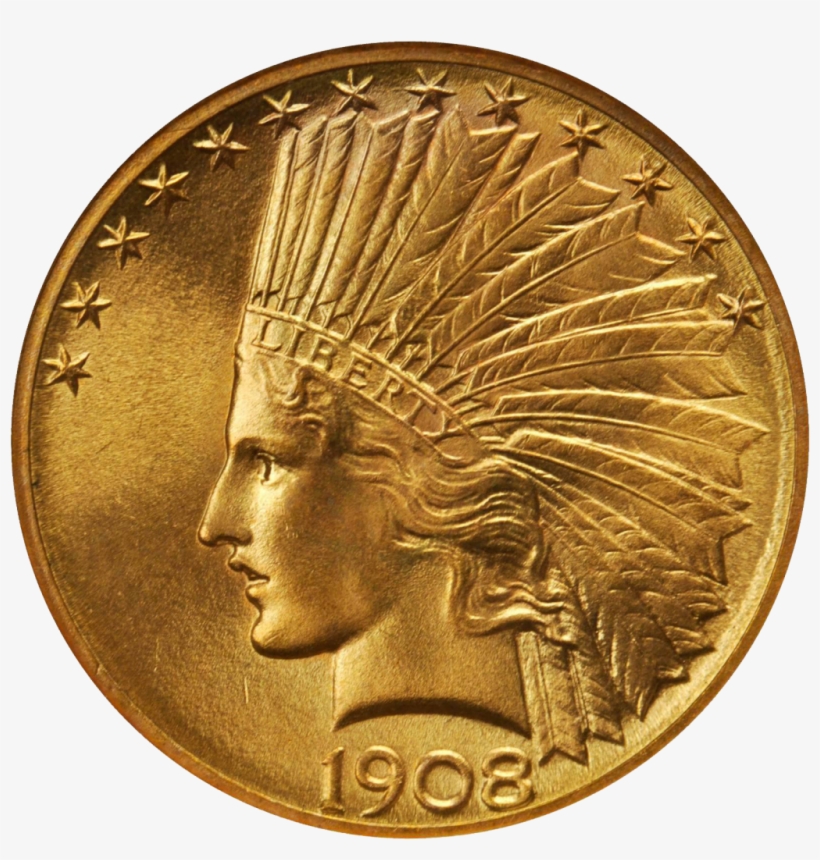 $10 Indian Head - Coin - 1024x1025 PNG Download - PNGkit