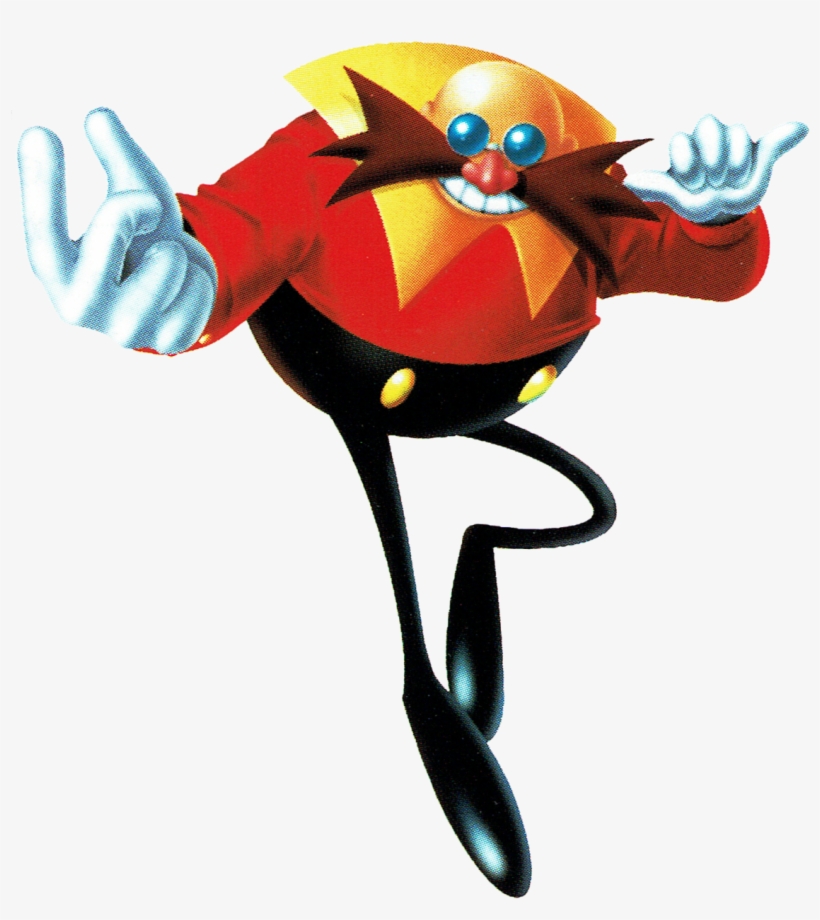 “artwork Of Eggman From The Japanese Manual For Sonic - Sonic Blast ...