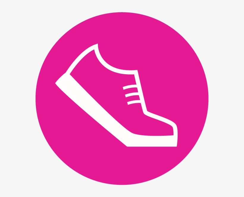 30 Miles - Pink Walk Icon - 600x600 PNG Download - PNGkit
