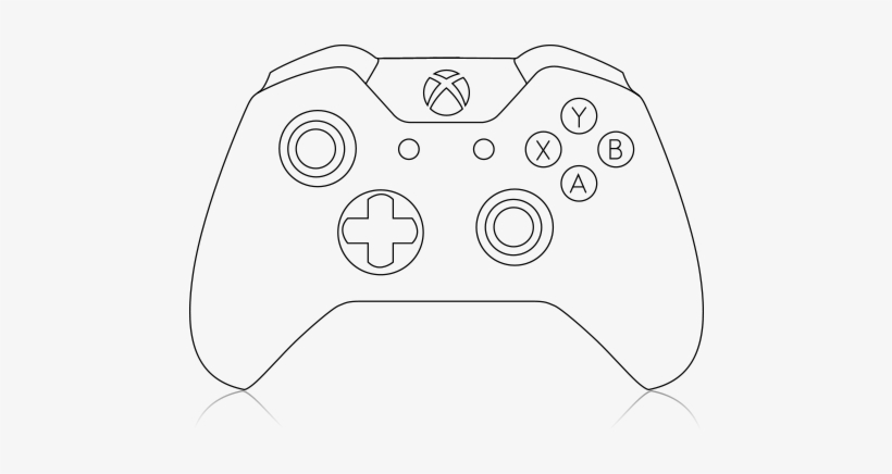 Xbox One Controller Line Drawing - Xbox One Controller Cricut - 600x400 ...