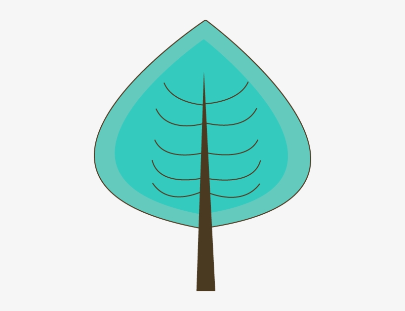 Teal Tree - 440x550 PNG Download - PNGkit