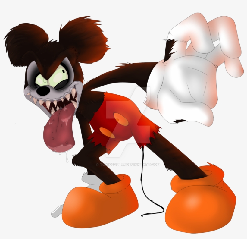 Runaway Brain Mickey Mouse By Toxicsoul - Drawing - 1024x819 PNG ...