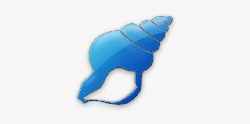 Download Transparent Large Seashell Icon - Blue Sea Shell Clip Art - PNGkit