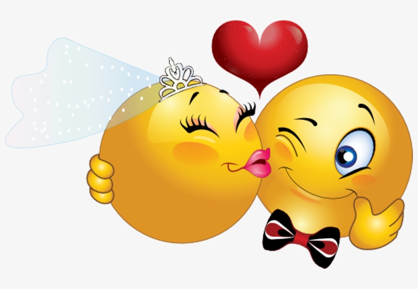 Download Transparent Wedding Smiley Pic - Married Emoji - PNGkit