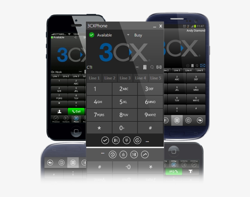 27 Aug Devices With Glare - 3cx Phone - 558x566 PNG Download - PNGkit