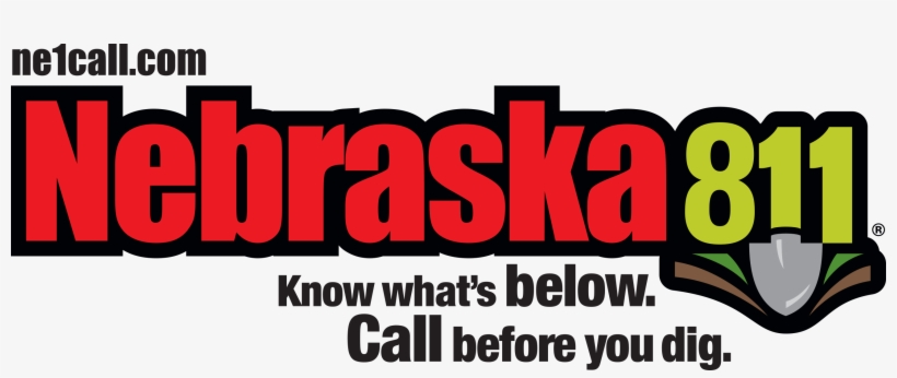 Nebraska 811 Logo - Nebraska Call Before You Dig - 2612x977 PNG ...