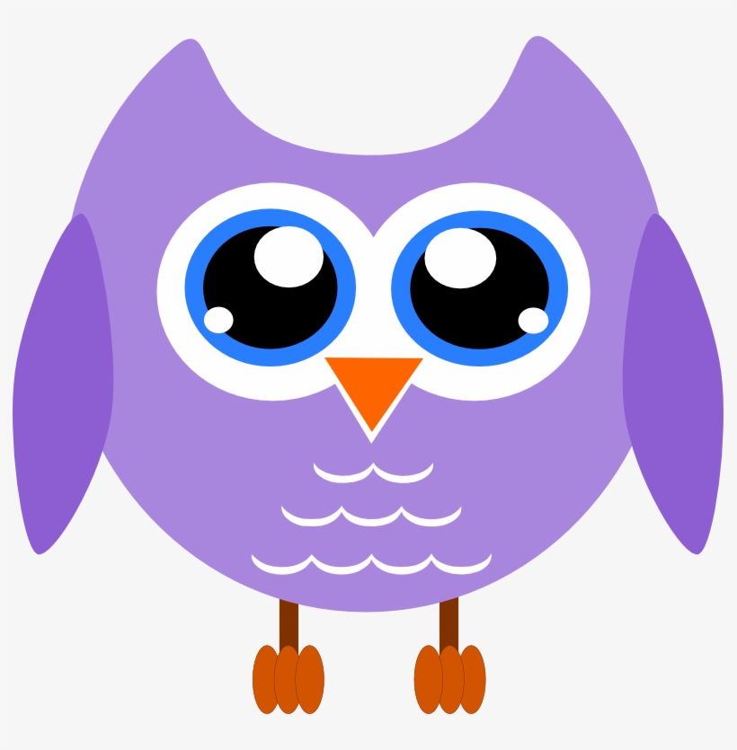 Download Transparent Owls Clipart Purple - Owl Clipart - PNGkit