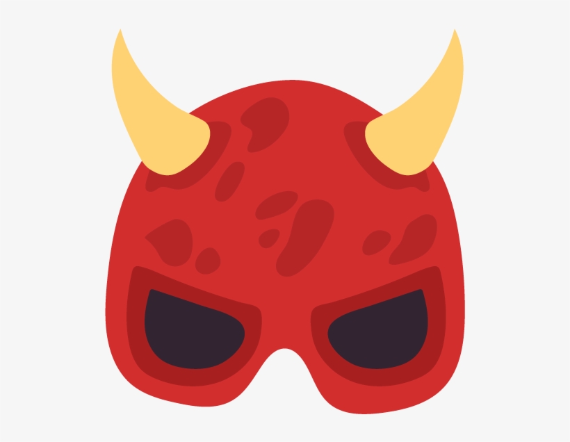 Creepy Devil Mask - Illustration - 618x618 PNG Download - PNGkit