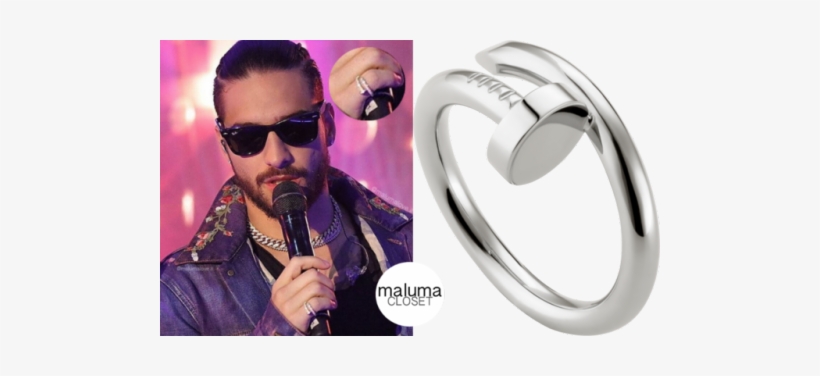 Maluma Wore - - Cartier Juste Un Clou Rhodium-plated White-gold Ring ...