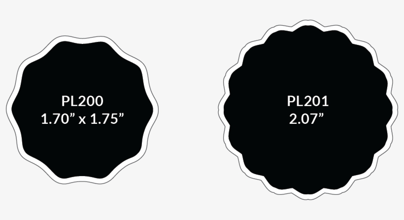 Download Transparent Scallop Shape Pewter Labels - Shape - PNGkit