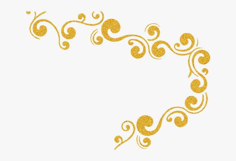 Gold Swirls Border