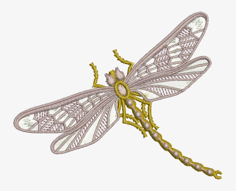 Dragonfly Embroidery Designs - 727x585 PNG Download - PNGkit
