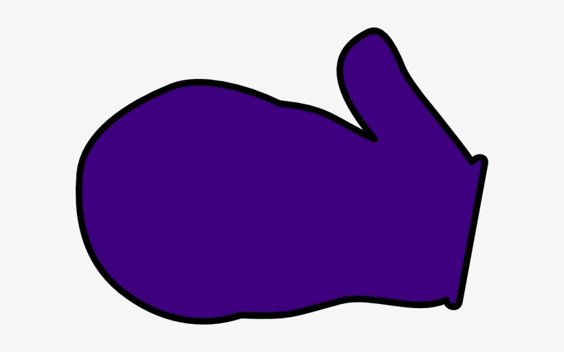 Small - Purple Mitten - 600x433 PNG Download - PNGkit