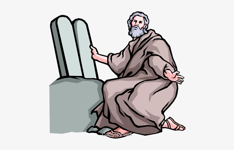 Moses & The Ten Commandments Royalty Free Vector Clip - Moses And The ...