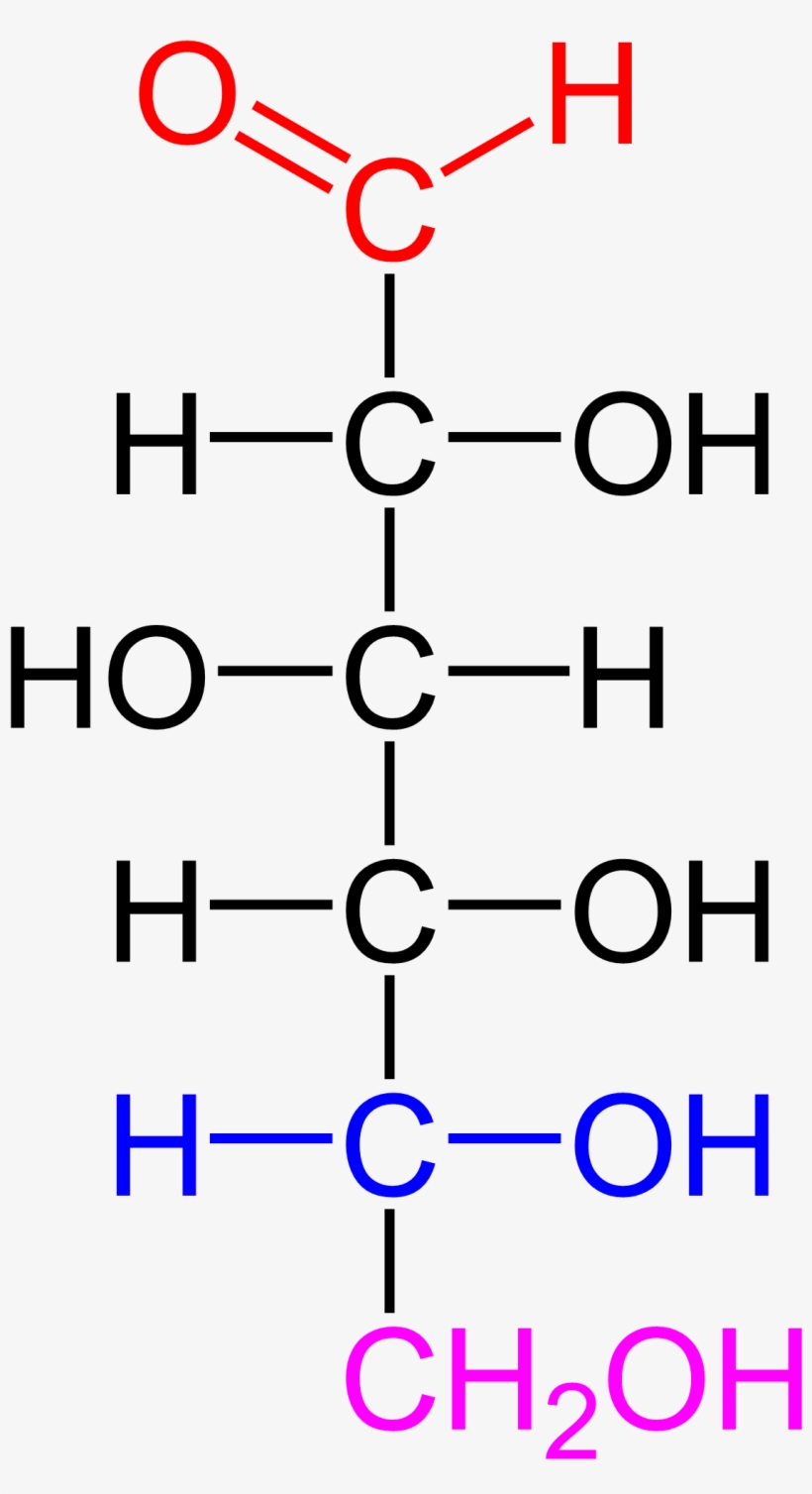 D-glucose Color Coded - D Glucose Functional Groups - 1185x2040 PNG ...