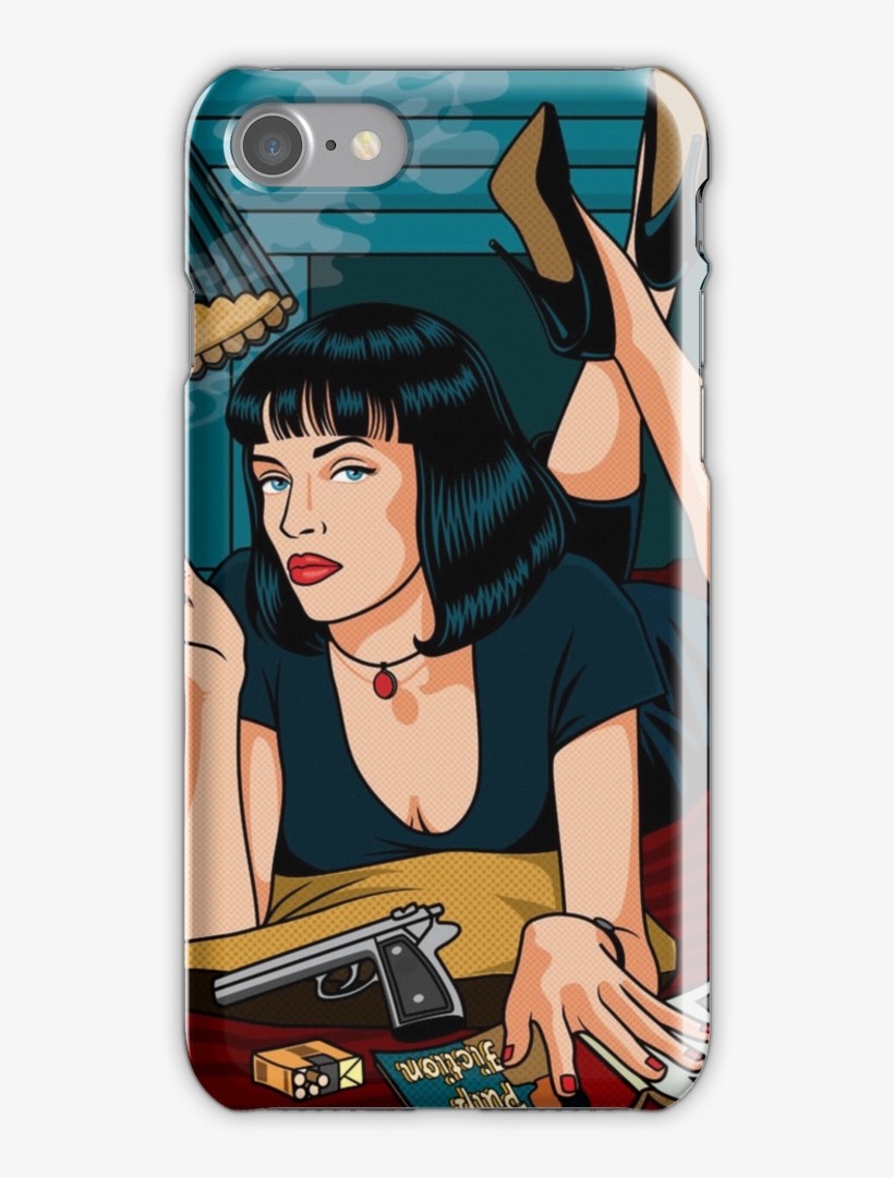 Pulp Fiction Iphone 7 Snap Case - Pop Art Pulp Fiction - 750x1000 PNG ...