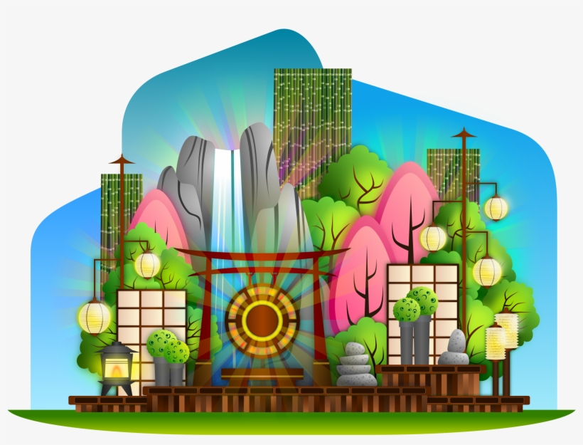 This Free Icons Png Design Of Zen Garden - 2400x1657 PNG Download - PNGkit