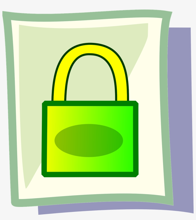 Padlock Lock Green - Clip Art - 1188x1280 PNG Download - PNGkit