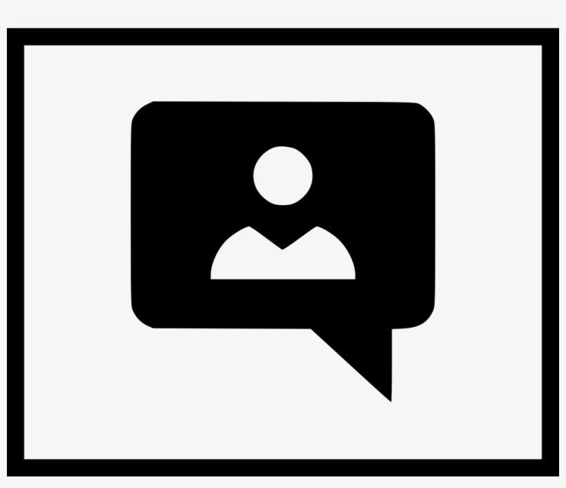 Chat Talk Sms Person Friend Profile Comments - Icon - 980x798 PNG ...