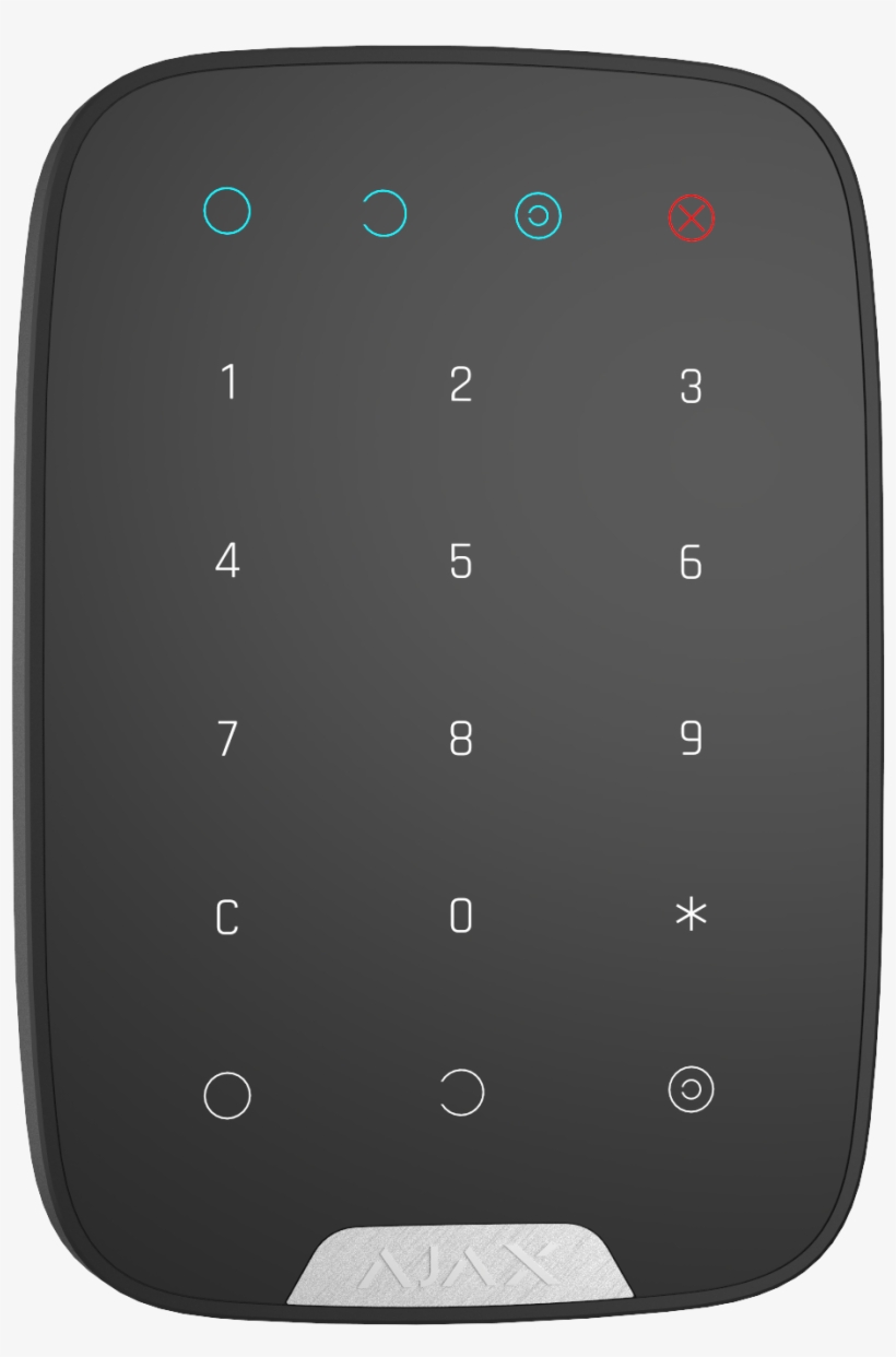 Download Transparent Banner Free Library Alarm Clipart Valuables - Betjeningspanel, Keypad, Hvid ...