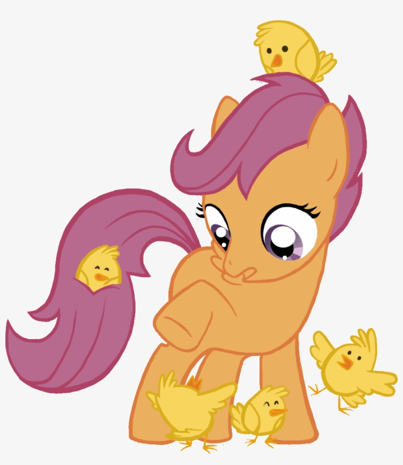 Chick, Safe, Scootachicken, Scootaloo, Simple Background, - My Little ...
