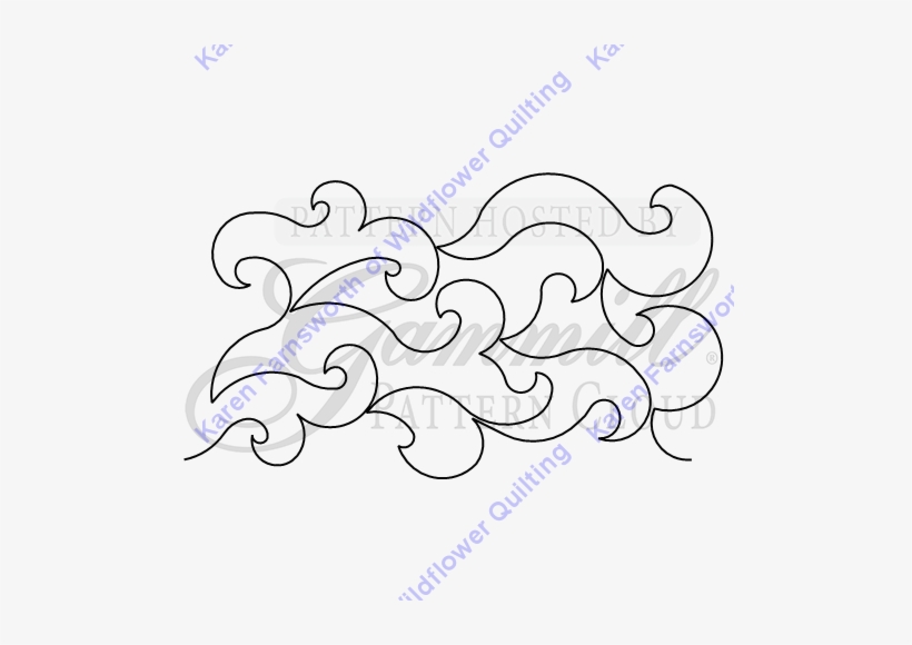Curling Waves E2e - Line Art - 500x500 PNG Download - PNGkit
