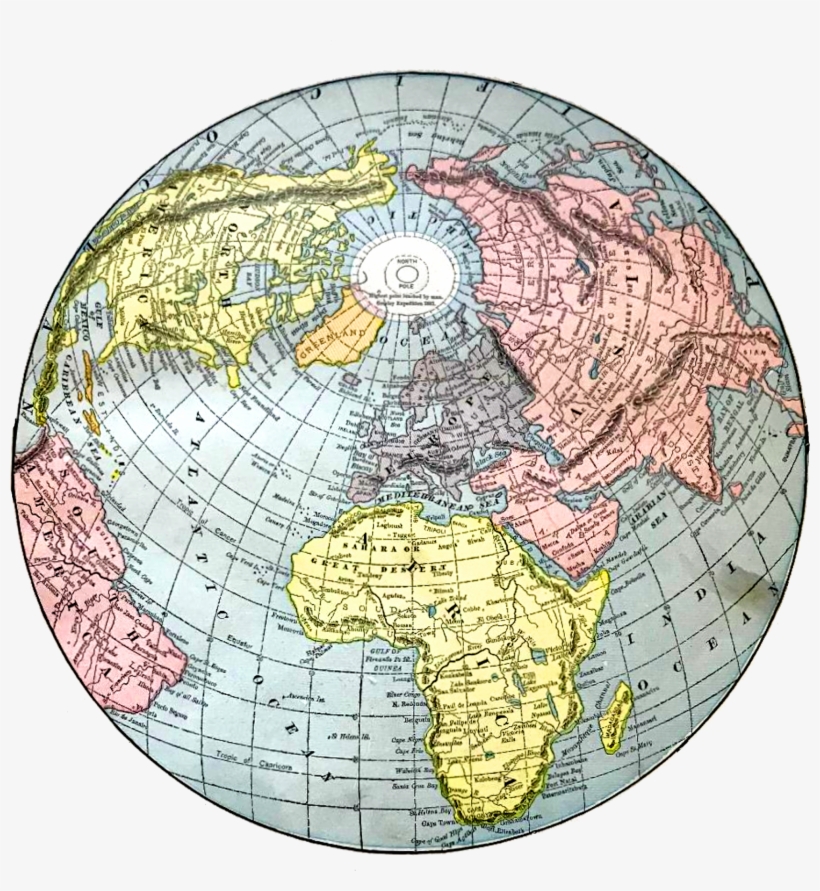 Vintage Round Map Clip Art Downloads Png Old World Map Rathbun 1893 