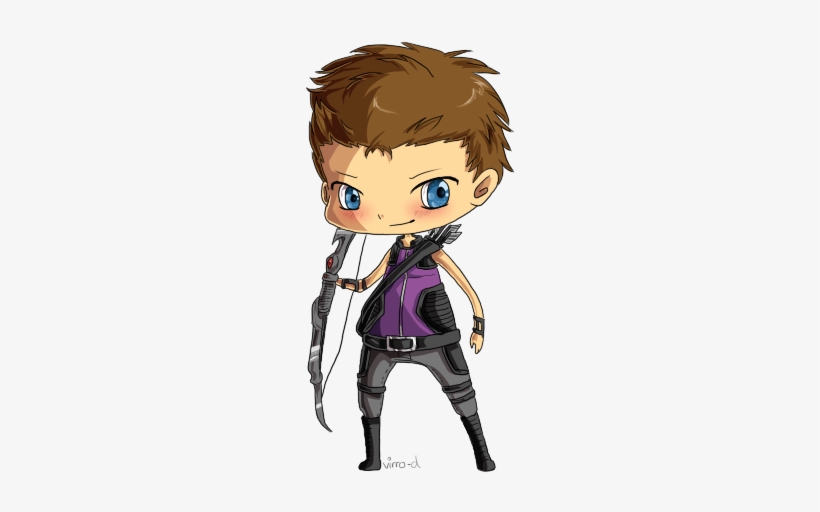 Hawkeye Cute - Hawk Eye Chibi - 279x480 PNG Download - PNGkit