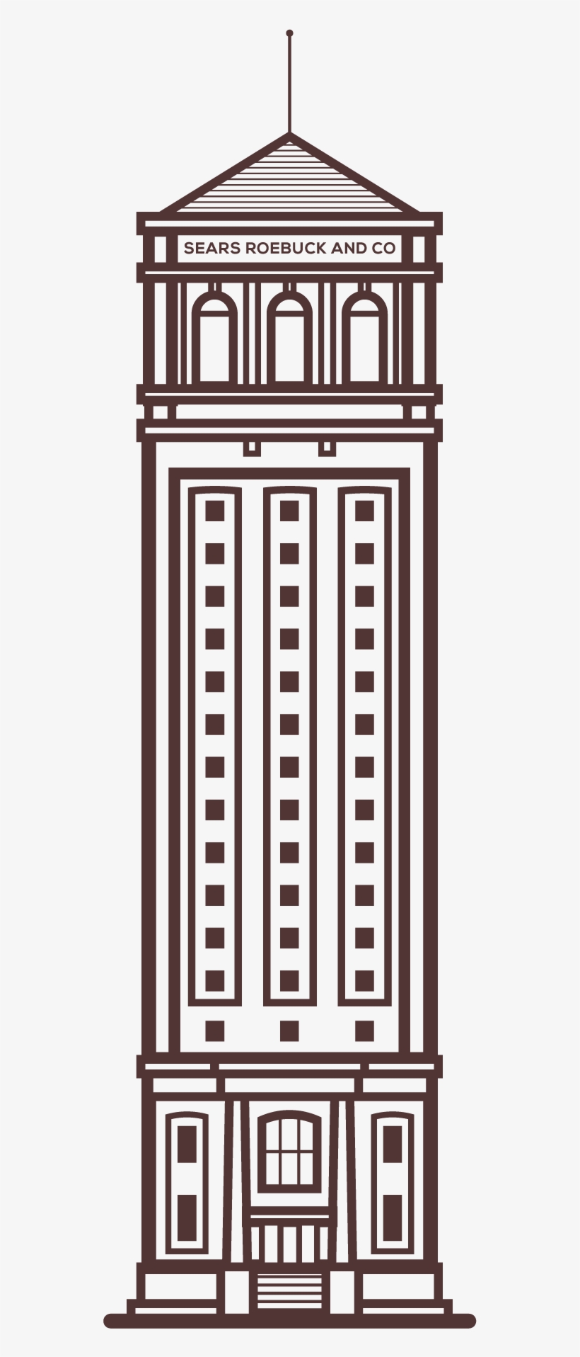 Sears Merchandise Building Tower - Architecture - 2499x2499 PNG ...