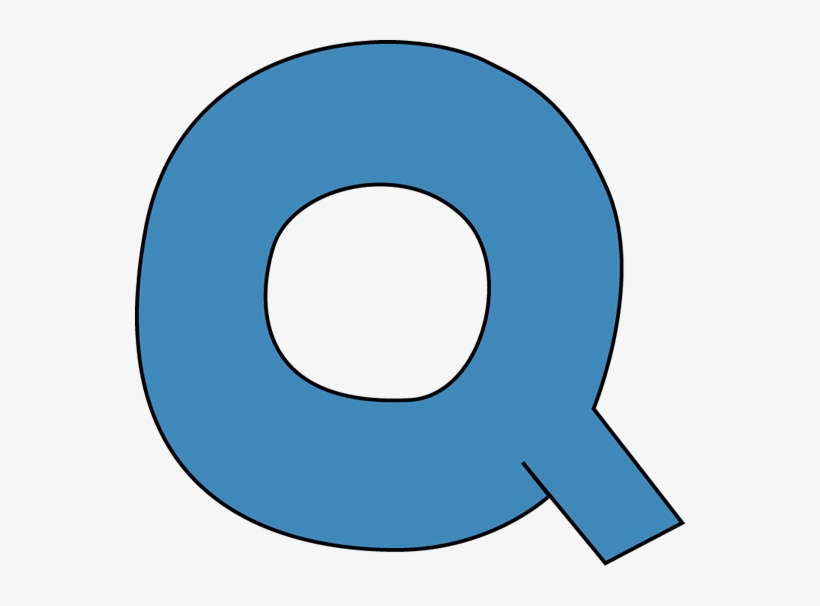 Blue Alphabet Letter Q Clip Art - Letter - 550x526 PNG Download - PNGkit
