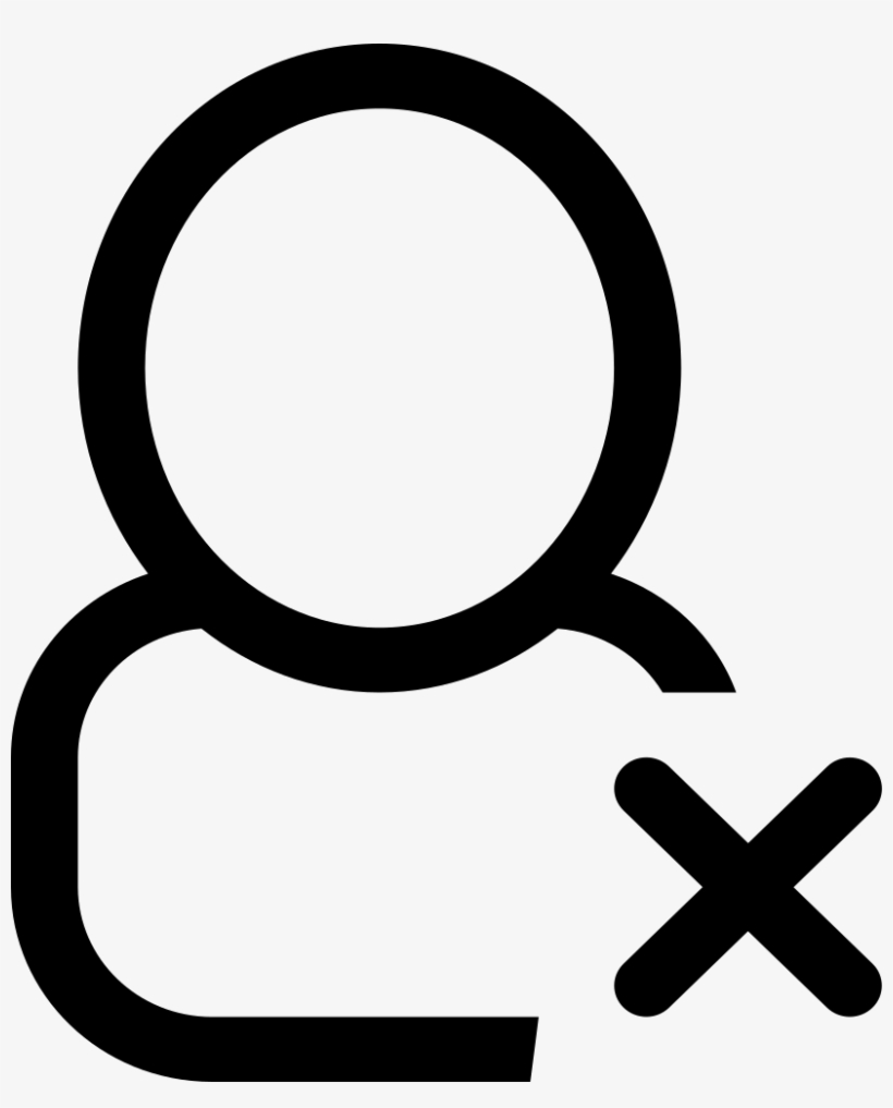 Delete Person Outlined Symbol - Illustration - 822x980 PNG Download ...