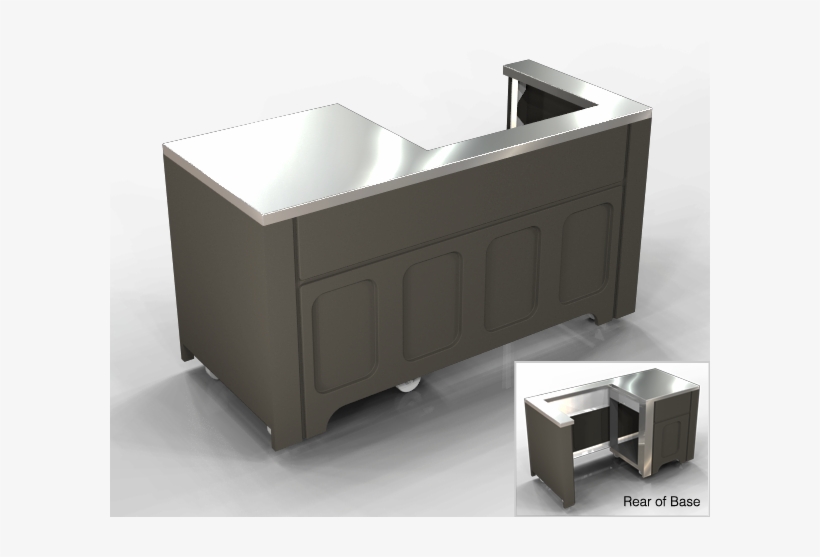 Large Deluxe Cashier Stand, Locking Cash Drawer On - Lock - 600x600 PNG ...