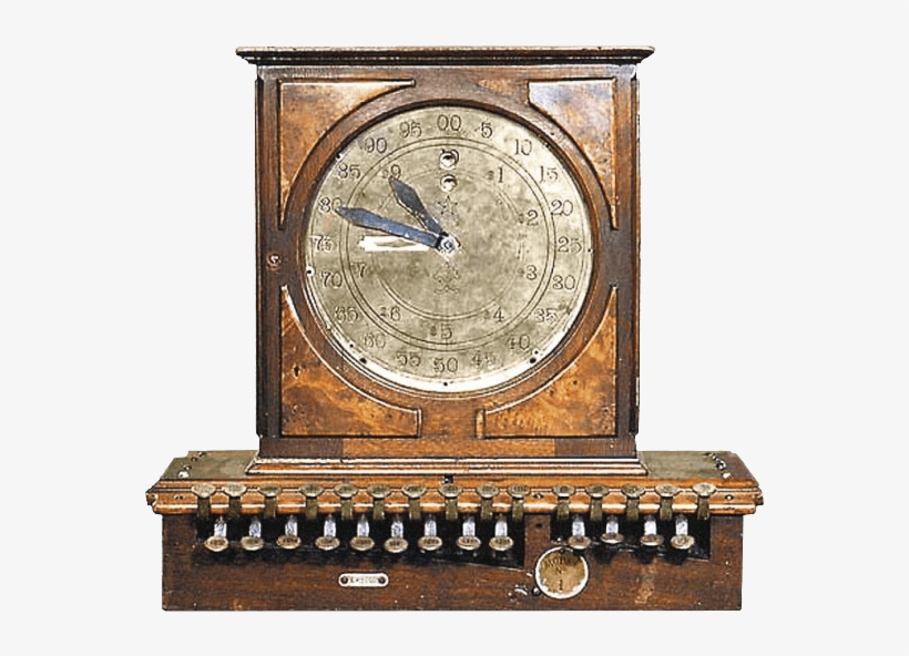 1st Cashier - James Ritty Cash Register 1879 - 576x531 PNG Download ...