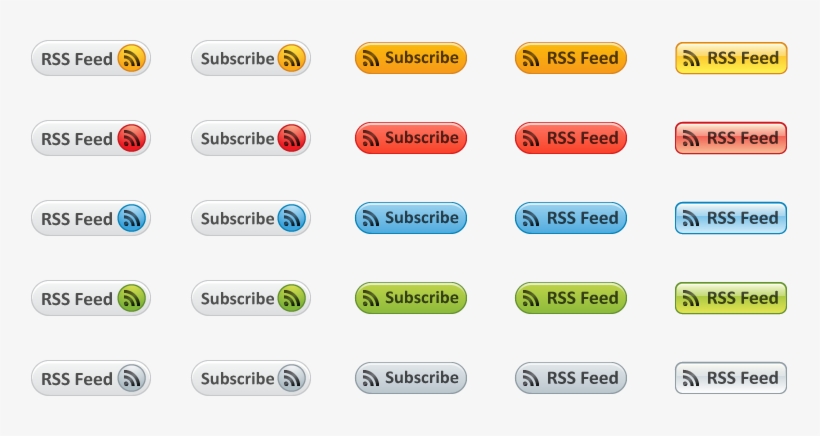 Rss Button - 757x356 PNG Download - PNGkit