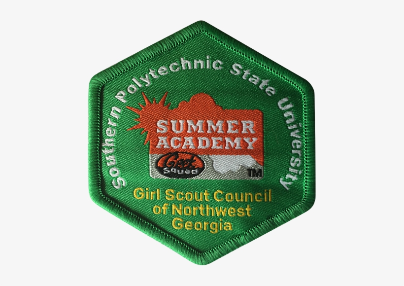 Woven Badge With Overlocked Edge - Woven Label Embroidery Outline ...