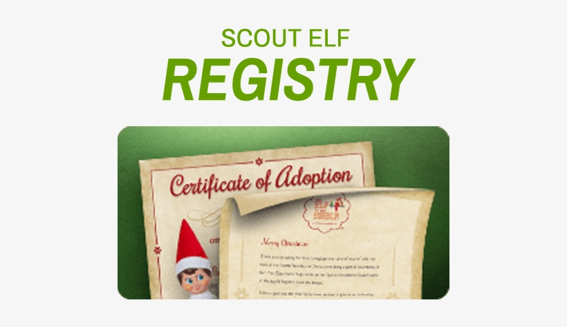 Register Your Family's Scout Elf To Receive A Personalized - Poster ...