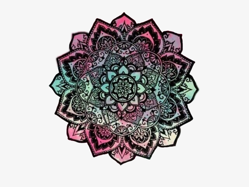 Mandala Galaxy Tumblr Pretty Henna Design Freetoedit - Mandala Spray ...