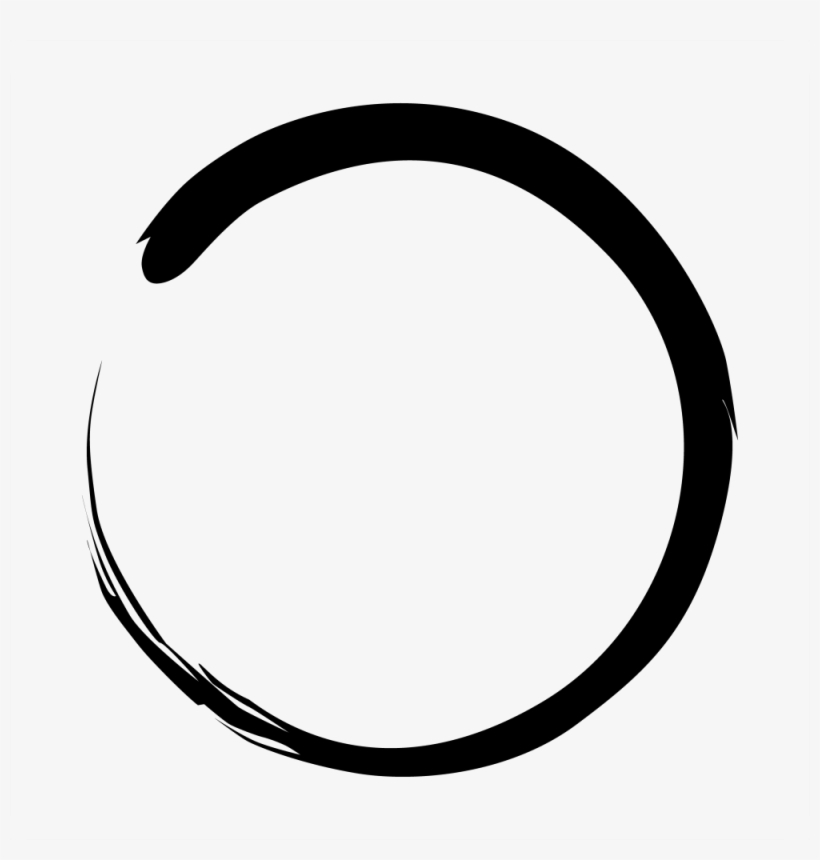 To Let The Body Create" - Enso Circle Large Png - 1000x1000 PNG ...