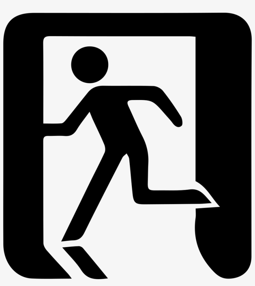 Escape Comments - Fire Exit Signs Cad - 916x981 PNG Download - PNGkit
