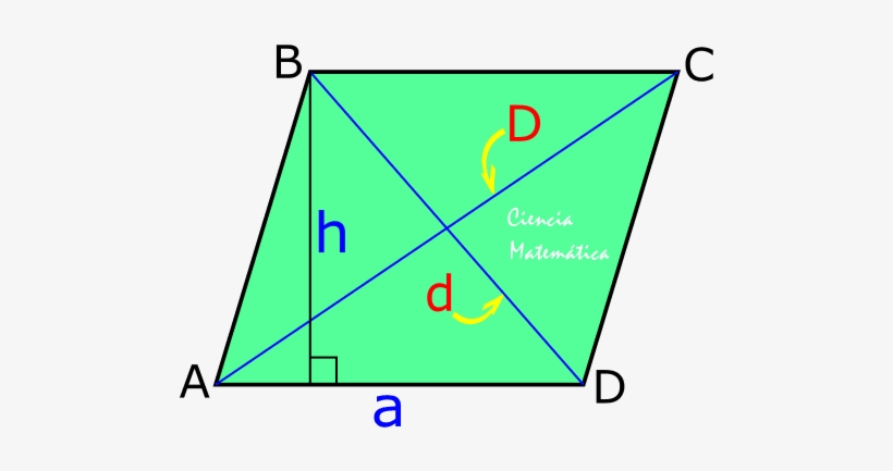 Área Del Rombo - Area Rombo - 600x400 PNG Download - PNGkit