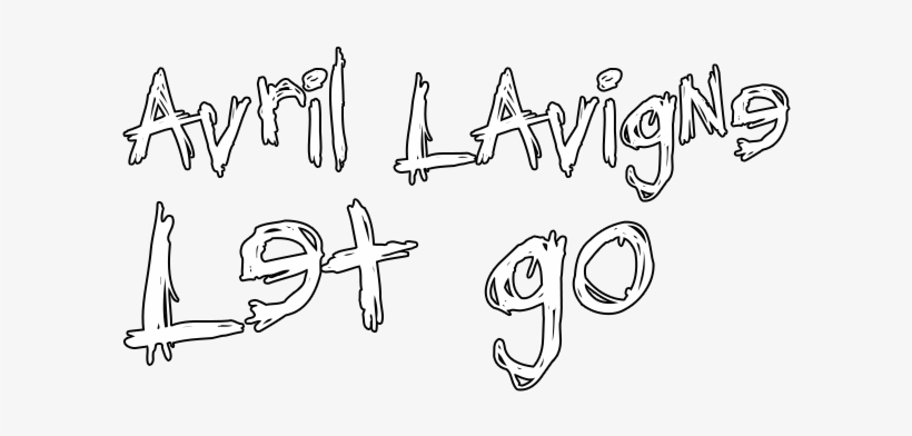 Avril Lavigne Let Go Logo Avril Lavigne Let Go Limited Rare CLEAR